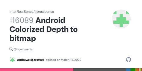 Android Colorized Depth To Bitmap · Issue 6089 · Intelrealsense