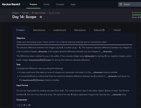 Akshatha B On Linkedin 🚀 Day 14 Of 30 Started My Coding Challenge Journey On Hackerrank