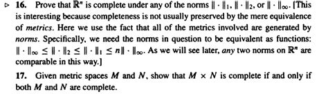 Solved Prove That R Is Complete Under Any Of The Norms Chegg