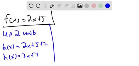Solved Find A Formula For A Function Gx Whose Graph Is Obtained From