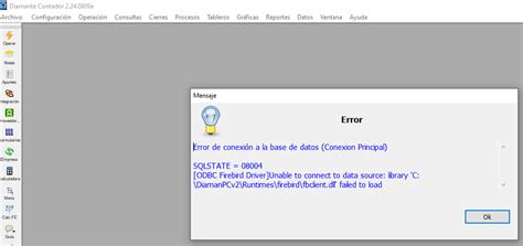 Error De Conexión A La Base De Datos Conexión Principal Errores Al Usar Diamante Contador