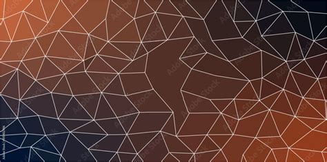 Abstract Low Poly With Line Neural Network With Triangle Shapes Design Modern Triangular