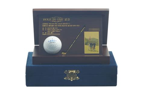 순금 375g 순금골프채 홀인원기념패