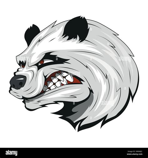 Evil Panda Vector Illustration Of A Angry Panda Bear Stock Vector