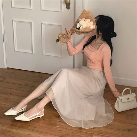 모어렌 쉬폰스커트 Tsk0578 마누엘 오간자 플레어 롱 스커트레이어드스커트쉬폰스커트오간자스커트시스루스커트하객룩어나더트위