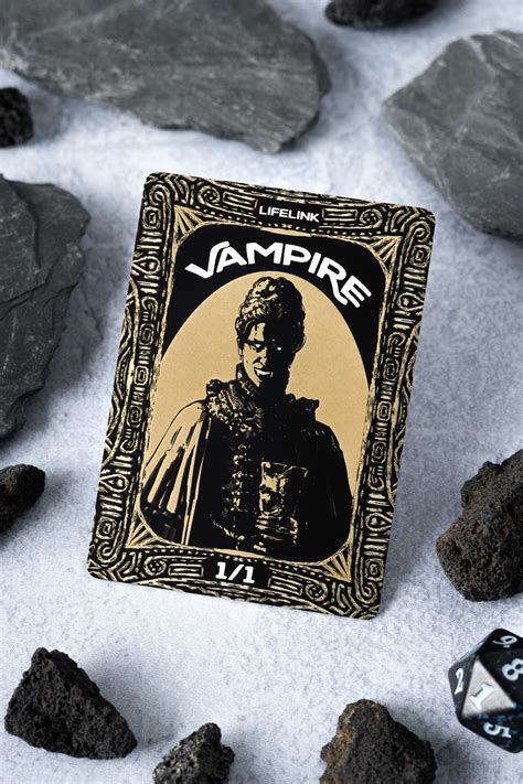 Stainless Steel Vampire Token Metal Mtg Tokens Legendary Artifacts