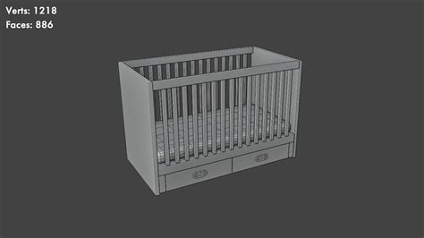 Artstation Low Poly Cribs Pack Game Assets