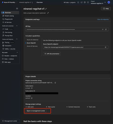 Create AI Project RAG Chat App On Azure AI Foundry