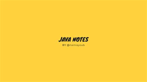 GitHub Nainiayoub Java Notes Java Notes And Answered Questions