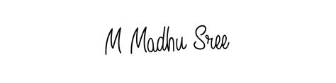 75 M Madhu Sree Name Signature Style Ideas Fine Esignature