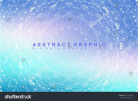 Big Data Complex Graphic Abstract Background Stock Vector Royalty Free