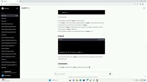 Python While Loop Break Example Youtube
