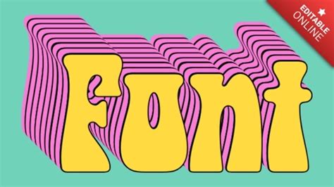Font Retro Layered Love 3d Text Effect Generator