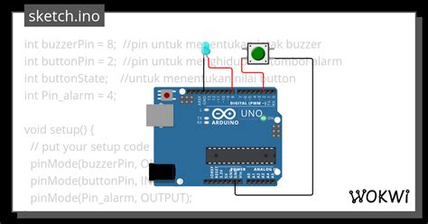 Projek Buzzer Wokwi ESP32 STM32 Arduino Simulator