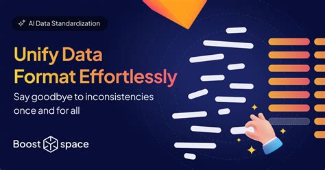 Simplify Data Management With Ai Data Standardization Boostspace