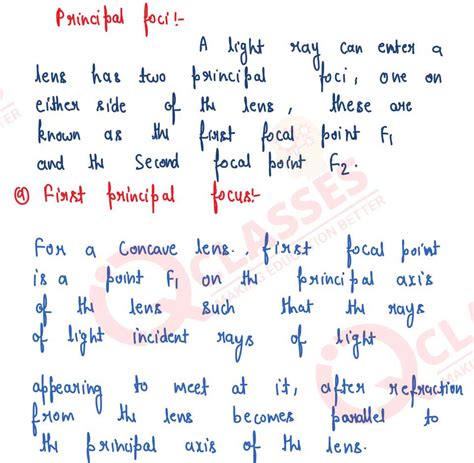 Refraction Through A Lens Chapter Important Notes Class Icse