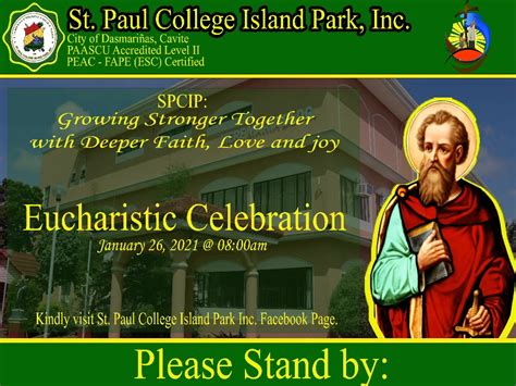 Service Day Eucharistic Celebration Celebration By St Paul College