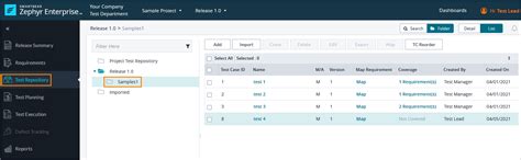 Mapping Test Cases To A Requirement Zephyr Enterprise Documentation