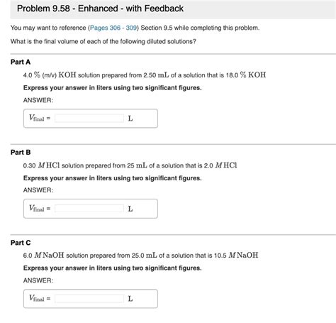 Solved Problem 994 Part A Calculate The Mass Percent Mm