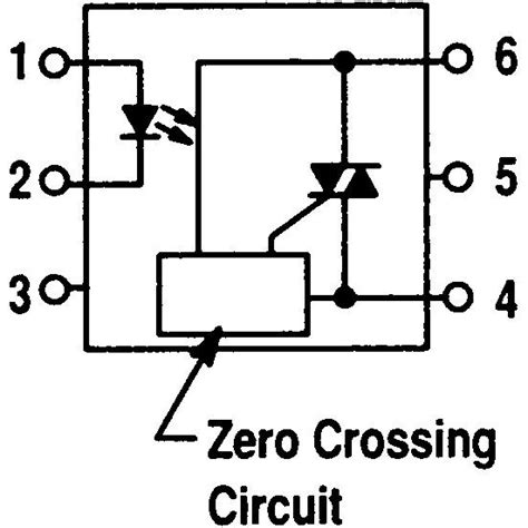 MOC 3063 = TLP3063 | ONSEMI Optotriac+ZCD 4,17kV 600V 5mA DIP6| 5504