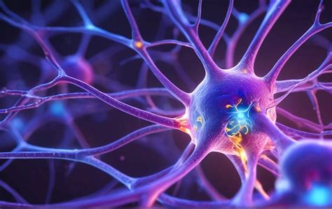 Premium Photo Neurons And Synapses Human Brain Interface Concept With Colorful Background