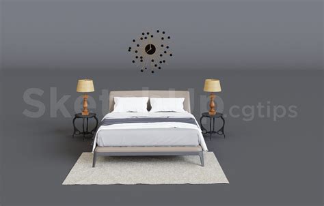 12139 Free Sketchup Bed Model Download