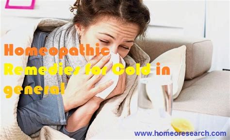 Homeopathic Medicine For Cold In General