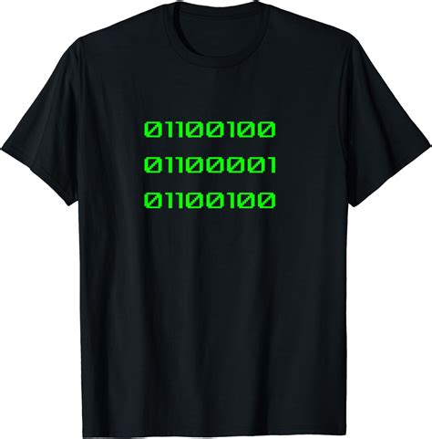 Binary Code Computer Geeks Funny T Shirt