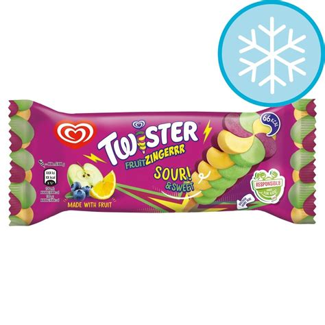 Twister Zinger Sweet And Sour Ice Cream Lolly 70ml Tesco Groceries