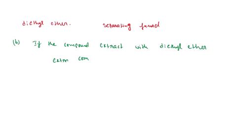 solved 3 liquid liquid extraction is a common separation technique