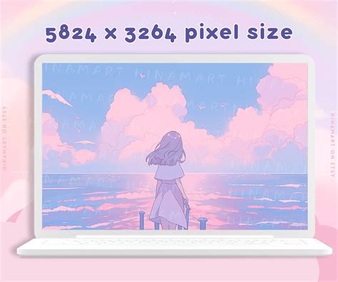 Aesthetic Dreamy Wallpaper Pastel Meadow Wallpaper Lofi Anime Wallpaper