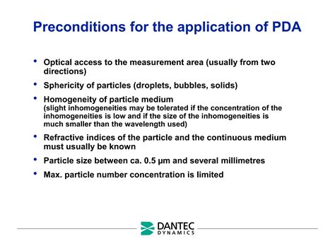 Phase Doppler Anemometry P D A 1 9 9ppt
