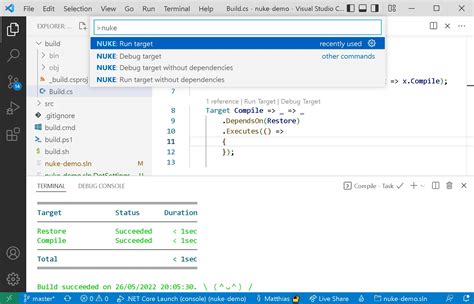 Visual Studio Code NUKE