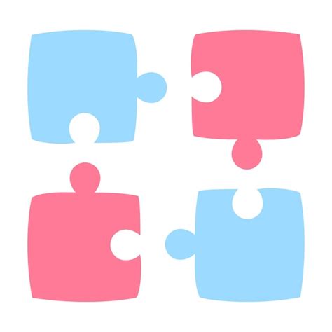 two piece puzzle vectors and illustrations for free download