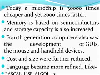 Generations Of Computer PPT