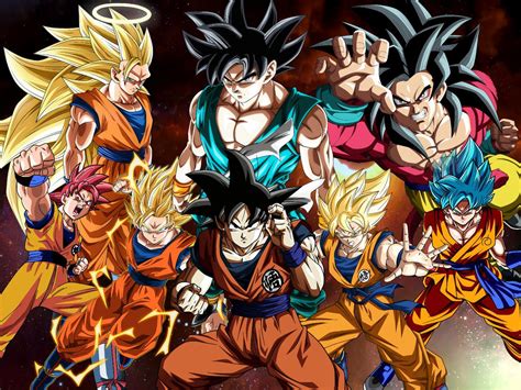 goku s transformations wallpaper by victor90900 on deviantart