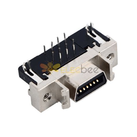 Elecbee Scsi Connector Pin Cn Type Right Angled Female Dip Type Pcb Mount