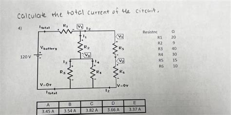solved calculate the total current of the circuit