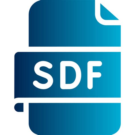 Sdf File Generic Gradient Fill Icon