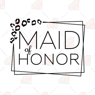 Maid Of Honor SVG Wedding SVG Cut File PremiumSVG