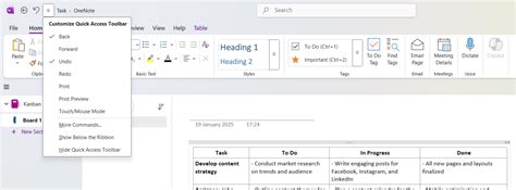 How To Make A Kanban Board In OneNote For Task Management