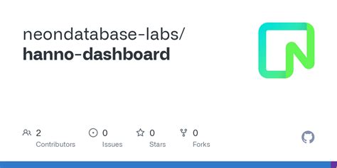 Github Neondatabase Labs Hanno Dashboard