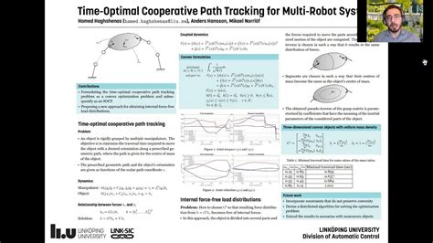 Time Optimal Cooperative Path Tracking For Multi Robot Systems Youtube