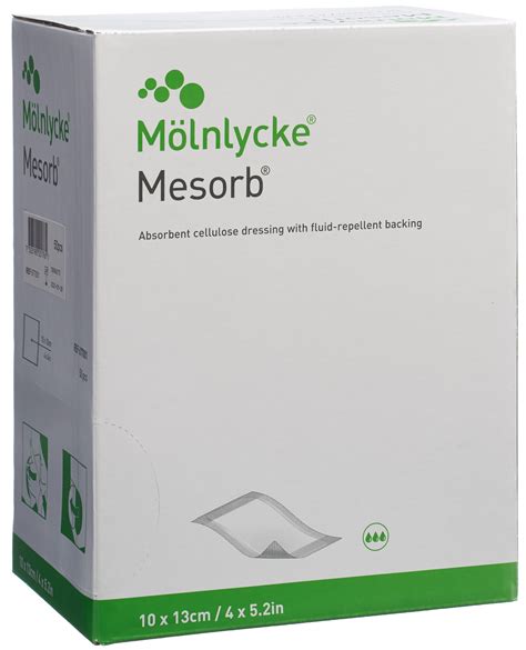Mesorb Dressing Sterile 10 X 10 Cm 50pk Ctc Health