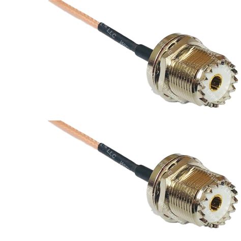 Rg316ds Uhf Female Bulkhead To Uhf Female Bulkhead Rf Cable Fast Ship