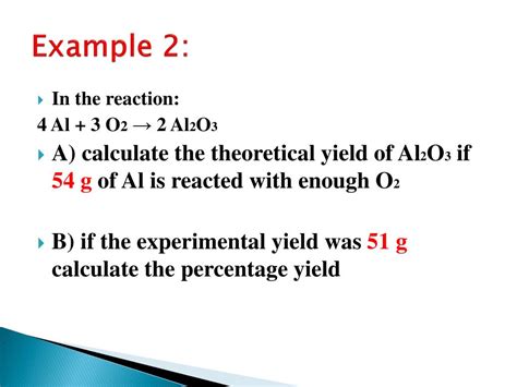 PPT Lecture No Limiting Reactant Theoretical Yield And Percentage Yield PowerPoint
