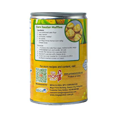 Mega Prime Whole Kernel Corn Eoc 425g