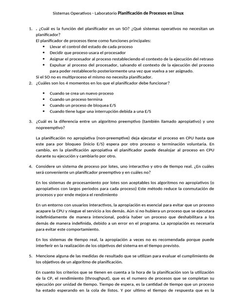 Tp Lab Procesos Planificacion Pdf Proceso Computación Interfaz De Línea De Comando