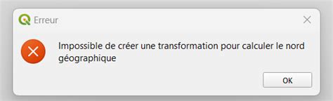 Unable To Create A Transformation To Calculate The Geographic North I