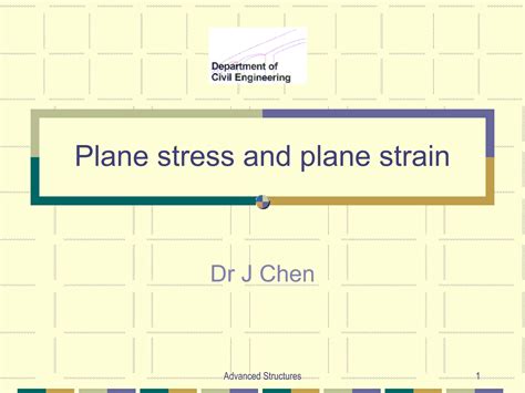 3 Plane Stress Strain Elasticity Docpdf Physics Science